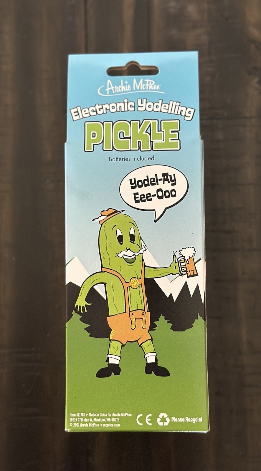 YODELLING PICKLE 5-1/4" Electronic Gag Gift - Archie McPhee yodelling ...