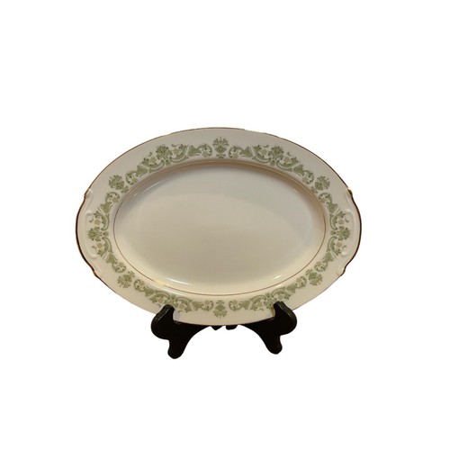 Contessa Green by Style House - Japanese Fine China-Small Oval Platter ...
