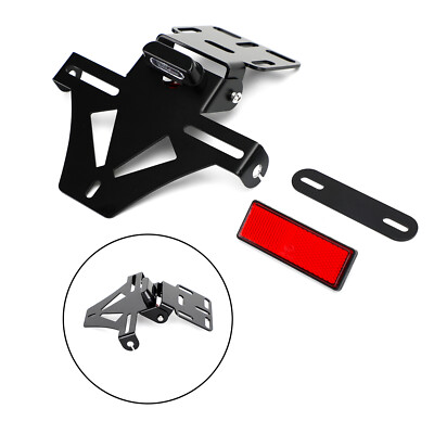 Universal Motorcycle Adjustable Angle License Number Plate Frame Holder ...