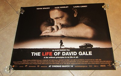 THE LIFE OF DAVID GALE movie poster KEVIN SPACEY poster | eBay
