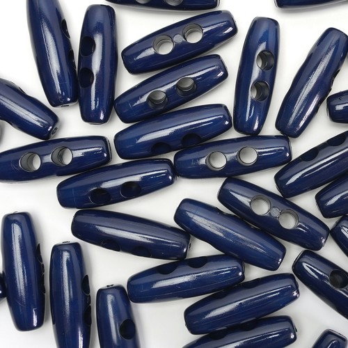 Quality TOGGLE BUTTONS - 20mm 25mm or 30mm Shiny Finish Plastic Toggles ...