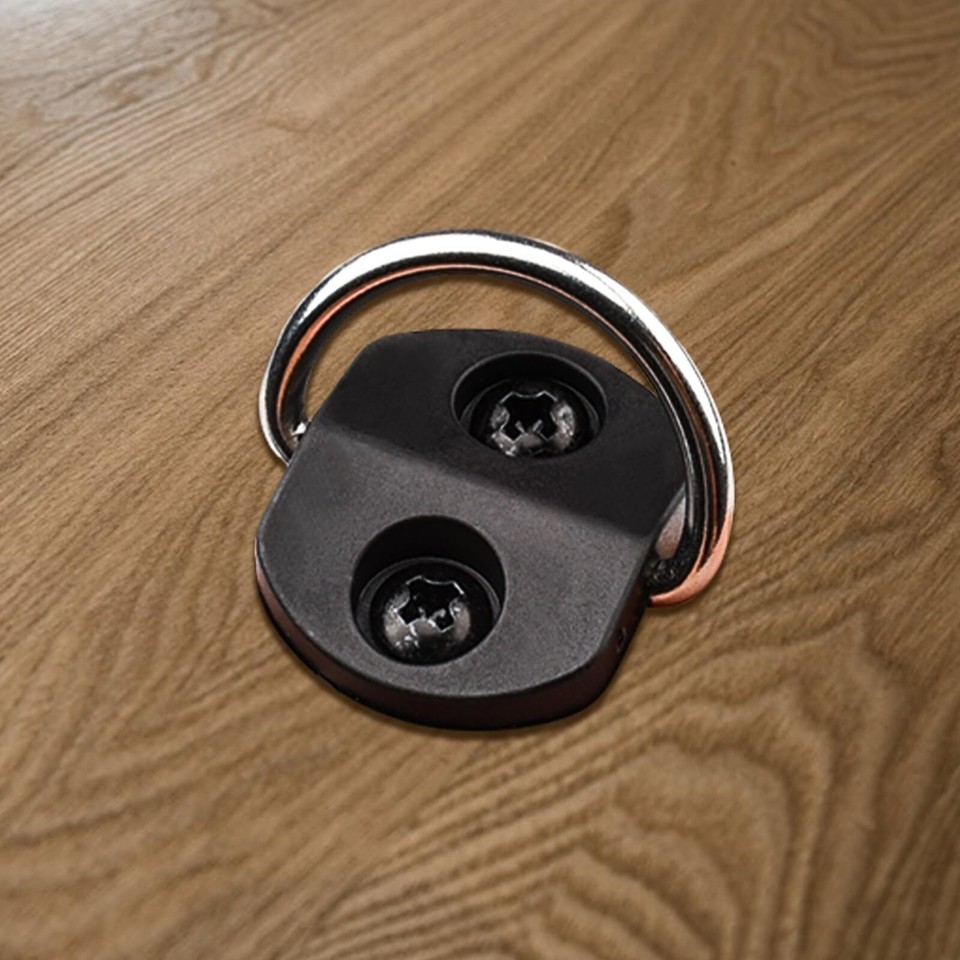 6 Pcs D-Ring Tie Downs Small D-Rings Anchor Lashing Ring Cargo Net Tie ...