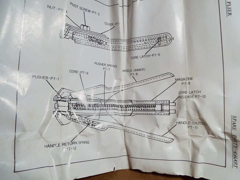 Stanley Bostitch P7 Steel Stapling Fastener Hog Ring Pliers NOS ~SEE ...