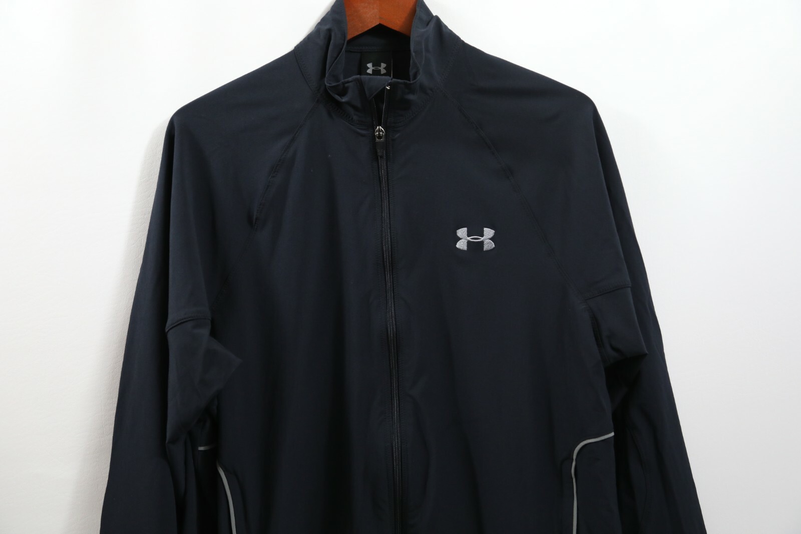#927 Under Armour Polyester Black Track Suit Jacket Size M | eBay