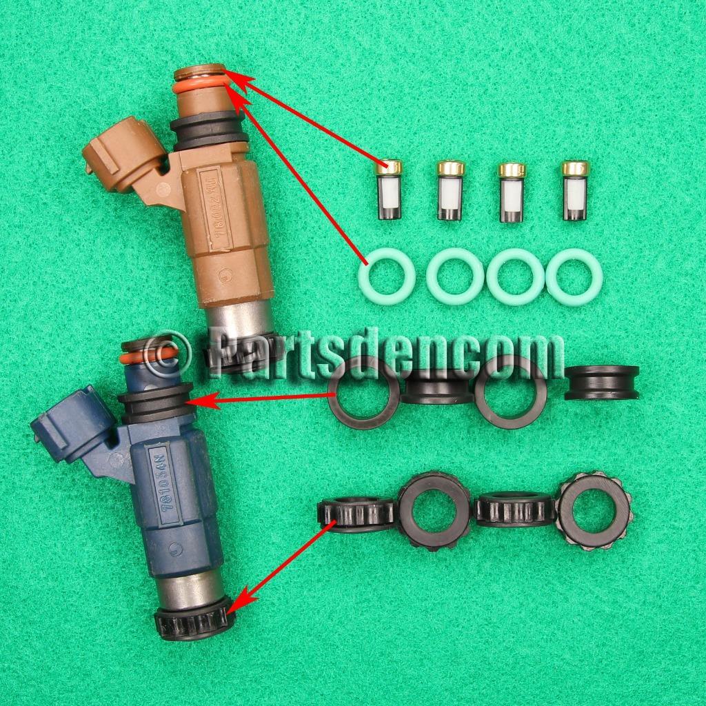FUEL INJECTOR SERVICE KIT FITS MAZDA 323 PROTEGE BJ FS 2.0L 4CYL 02-03 ...