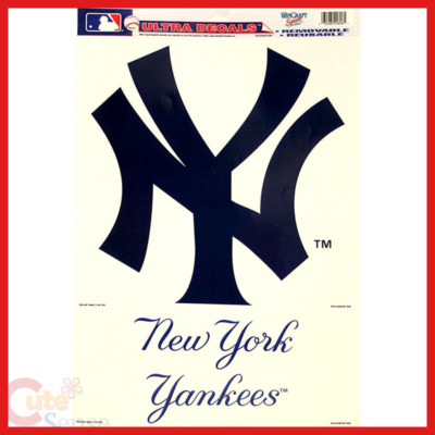 MLB NY Yankees Auto Window Clings Decal 11x17 Big Logos | eBay