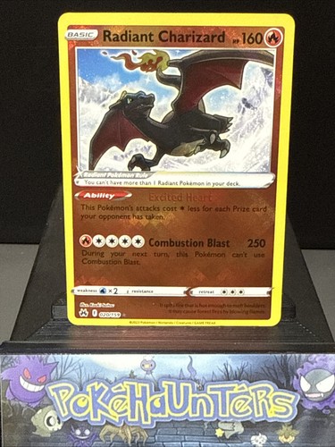 Pokemon Card Radiant Charizard 020/159 Crown Zenith Rare Reverse Holo ...