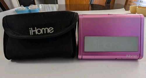 iHome Bluetooth Battery Operated Mini Wireless Triangle Speaker (Pink ...