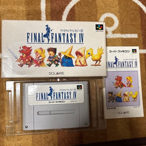 Final Fantasy IV SFC Super Famicom Box & Manual Japanese Version Used ...
