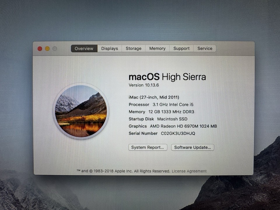 Apple iMac 27-inch Mid-2011 12GB RAM, 500GB SSD, 1TB HDD | eBay UK