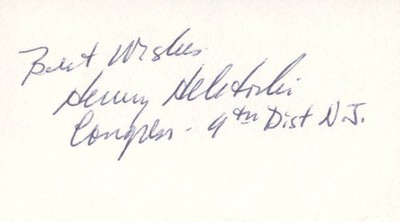 HENRY HELSTOSKI - AUTOGRAPH SENTIMENT SIGNED | eBay