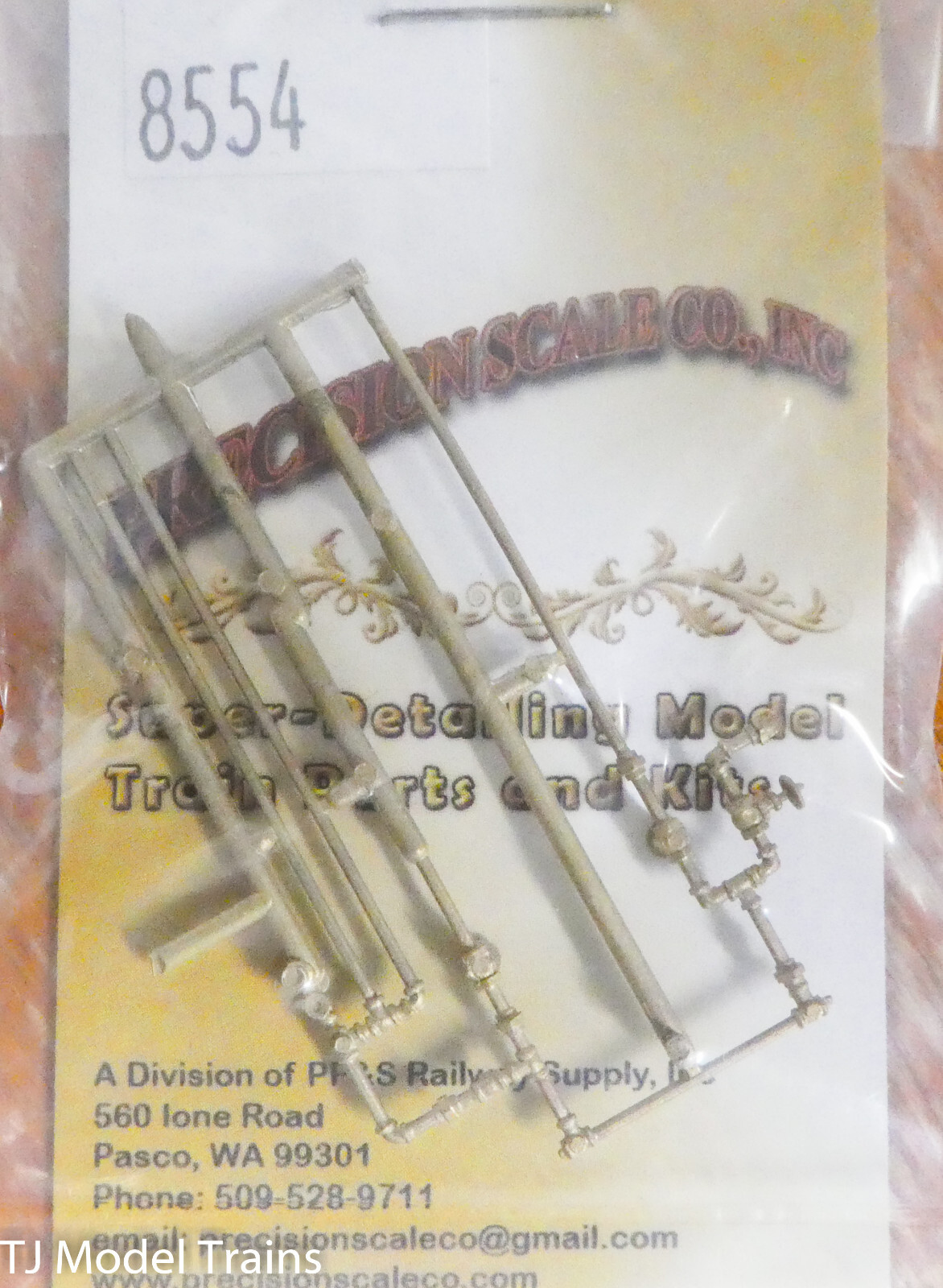 Precision Scale O #8554 Tee-Boiler Backhead Piping, Auxiliary (Brass ...