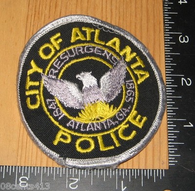 City of Atlanta 1847 Resurgens 1865 Atlanta, Georgia Police Cloth Patch ...