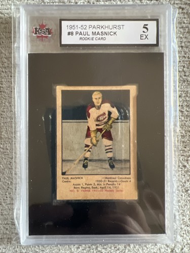 1951-52 Parkhurst #8 Canadiens Rookie Card Paul Masnick In EX 5 | eBay