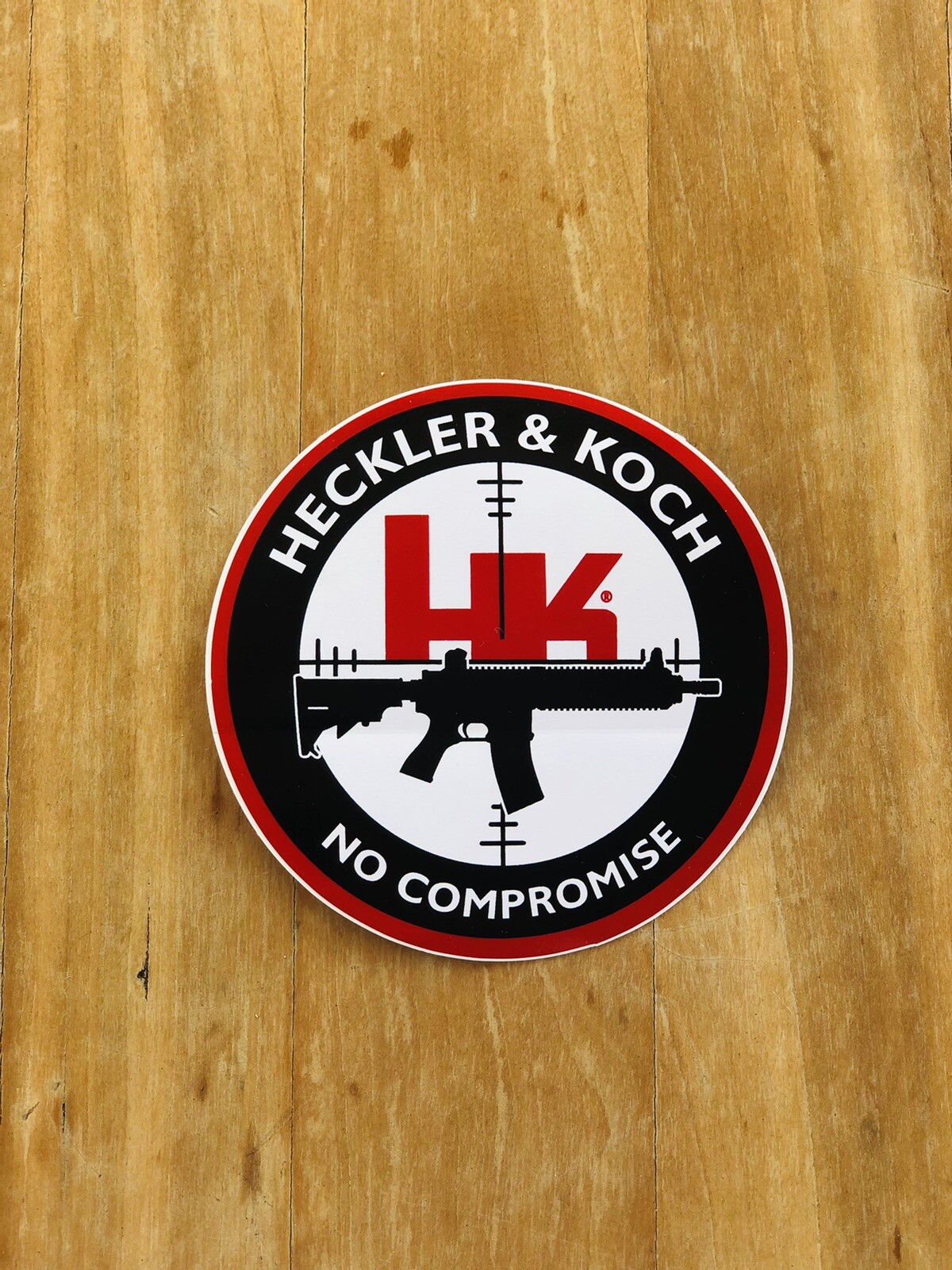 HK HECKLER STICKER DECAL HECKLER & KOCH ROUND 416 HK45 USP P7 VP9 417 ...