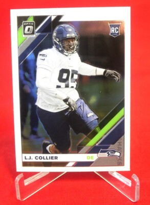 L.J. Collier Rookie Optic Donruss 2019 Panini NFL Football Card #113 ...