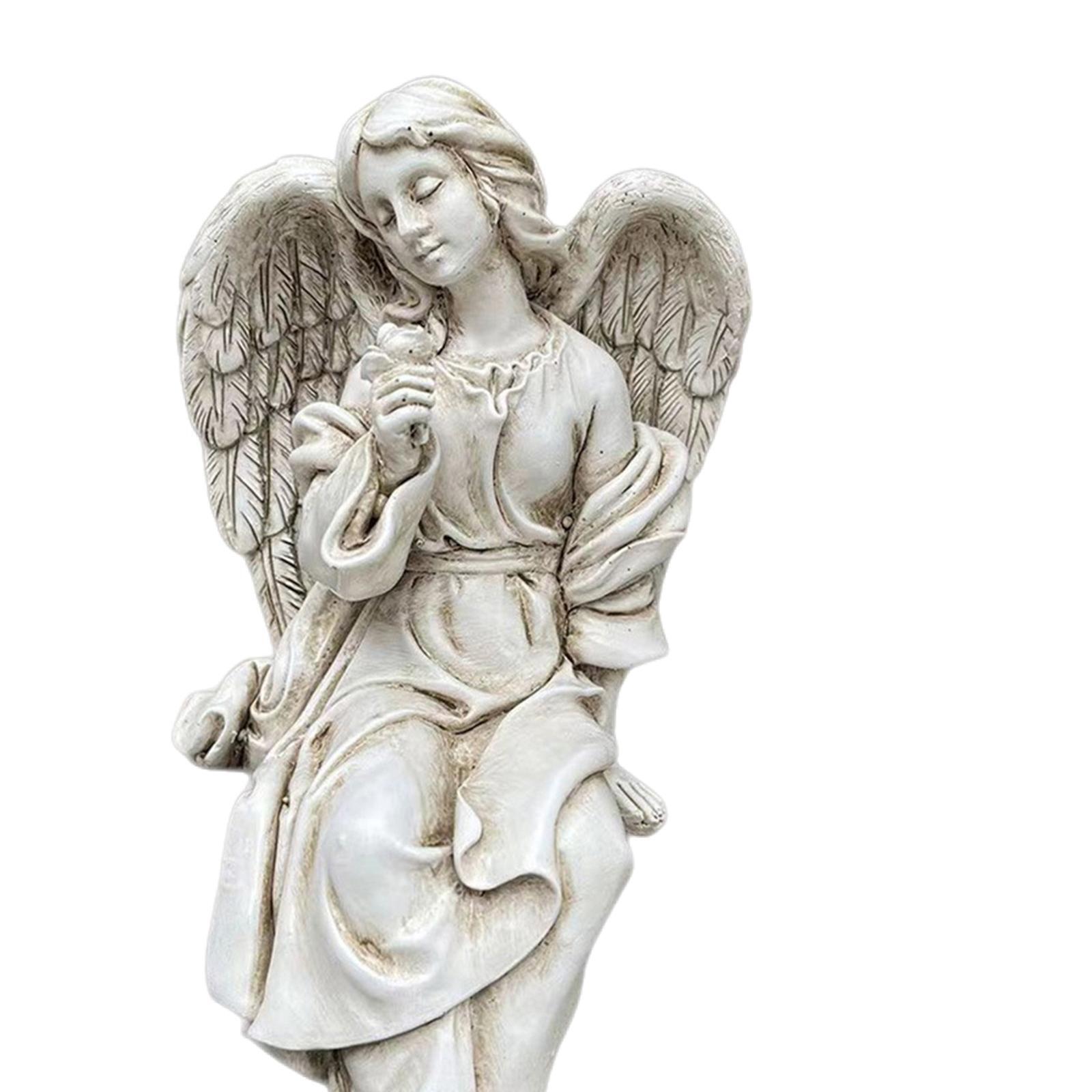 Angel Garden Statue Religious Art Decoration Angel Ornament for Outside ...