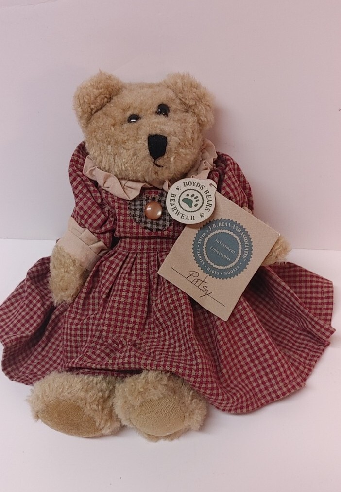 Vintage Boyds Bears Bearwear Patsy Bear Bean Bag Plush with Tags ...