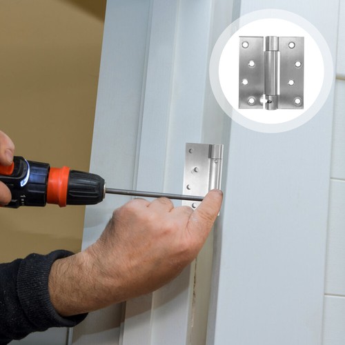 2 Pcs Automatic Door Closing Hinge Spring Loaded Exterior Hinges | eBay