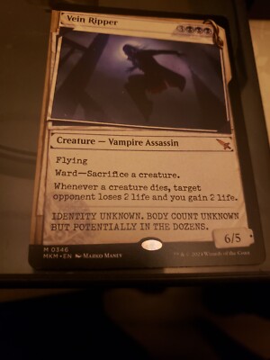 MTG MURDERS AT KARLOV MANOR VEIN RIPPER MYTHIC SHOWCASE RARE | eBay