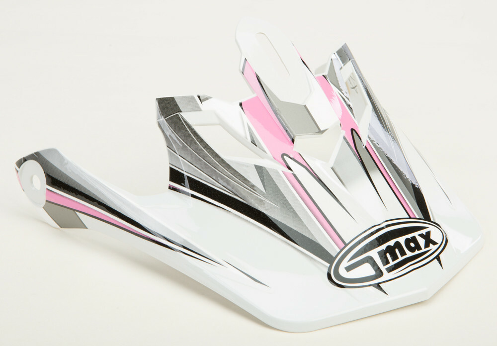 GMAX Visor for GM46X-1 Helmet Md-3XL White/Pink/Silver/Black Core ...