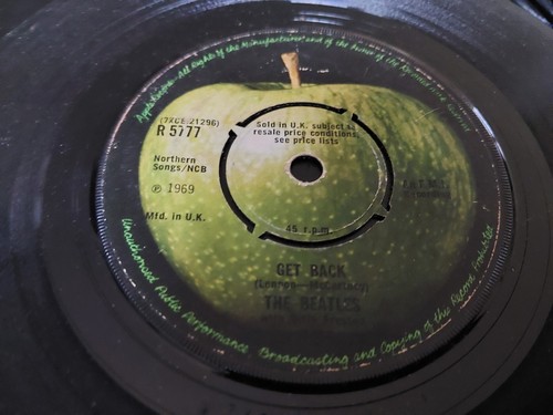 The Beatles With Billy Preston – Get Back - 7" 45 Vinyl Single | eBay