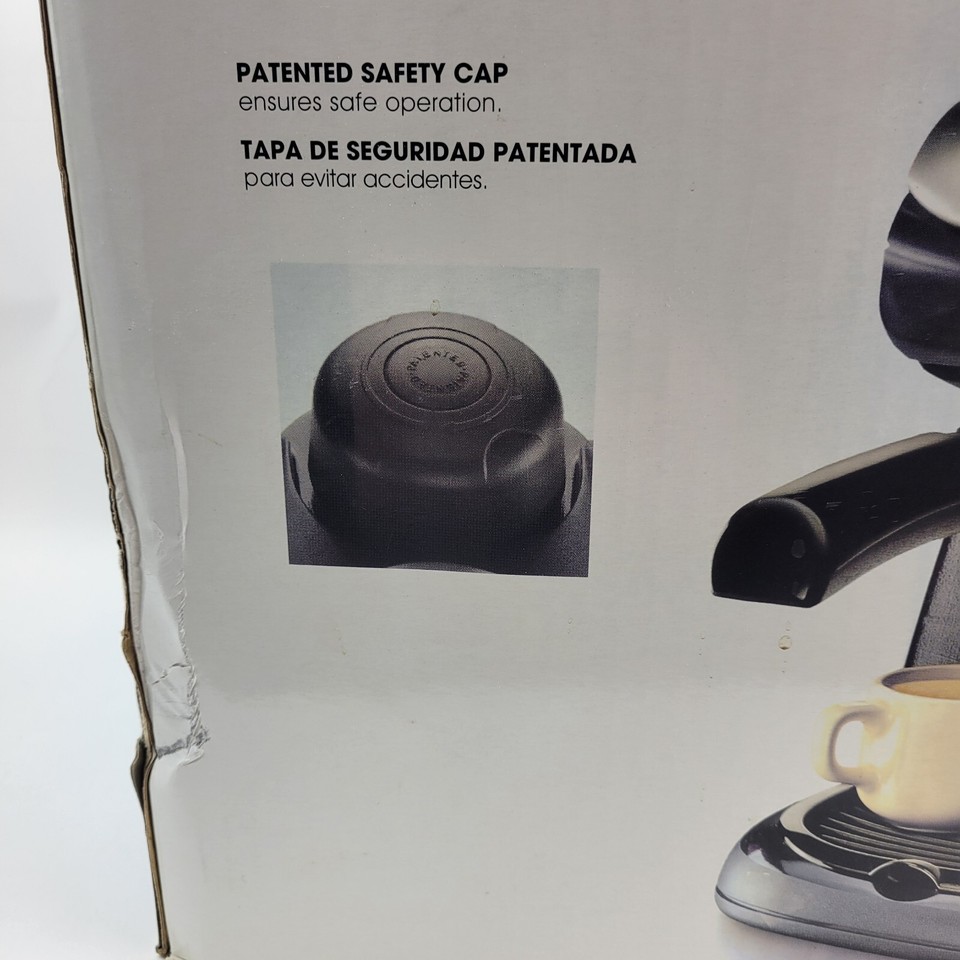 DeLonghi EC5 Steam-Driven 4-Cup Espresso and Coffee Maker, Black | eBay