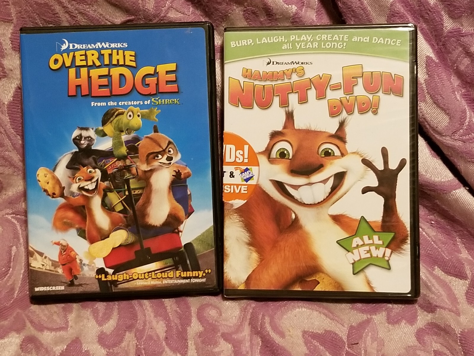 DreamWorks Set of 2 DVDs Hammys Nutty- Fun DVD! & Over The Hedge GET ...
