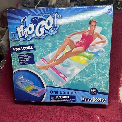 Bestway H2OGO! Pool Lounge Float Arm Rest 12 And Up 57"x33"x22" | eBay