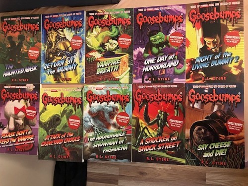 R.L. Stine lot of 10 Goosebumps Paperback Chapter Books Vampire Breath ...
