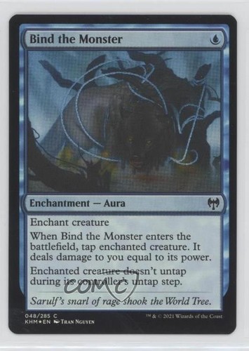 Bind the Monster Foil Magic: Kaldheim #048 0f3j | eBay