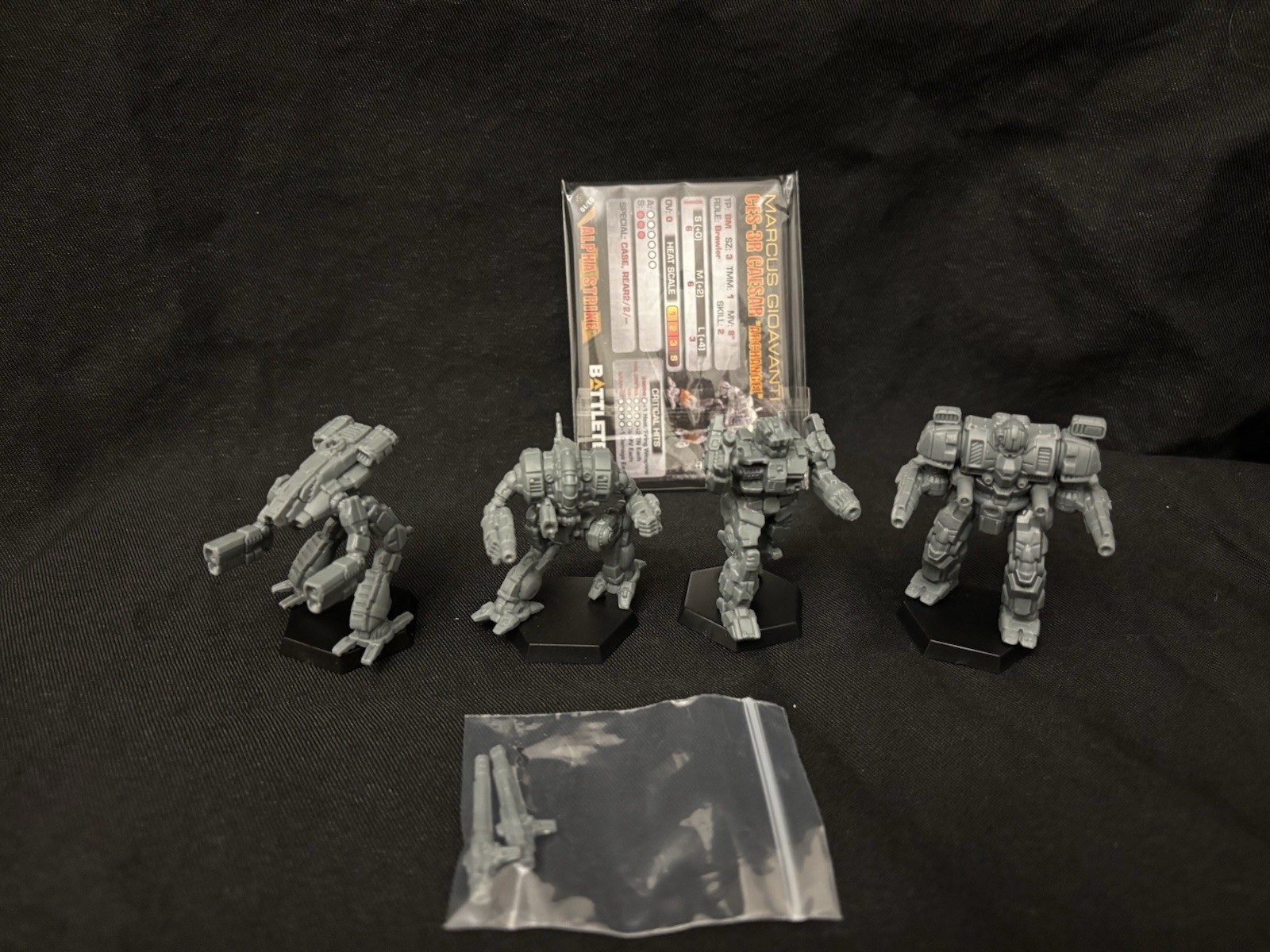 Battletech CGL Mechs x4: Caesar, Charger, Devastator, Marauder (Red ...