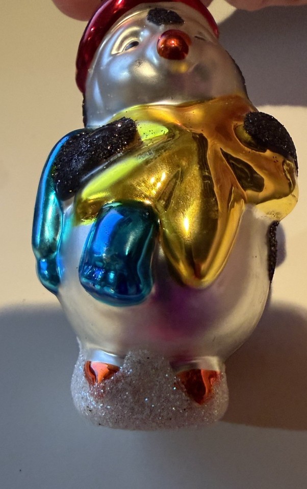 Penguin Thomas Pacconi 3" Glass Christmas Ornaments Vtg Ornament Blue ...