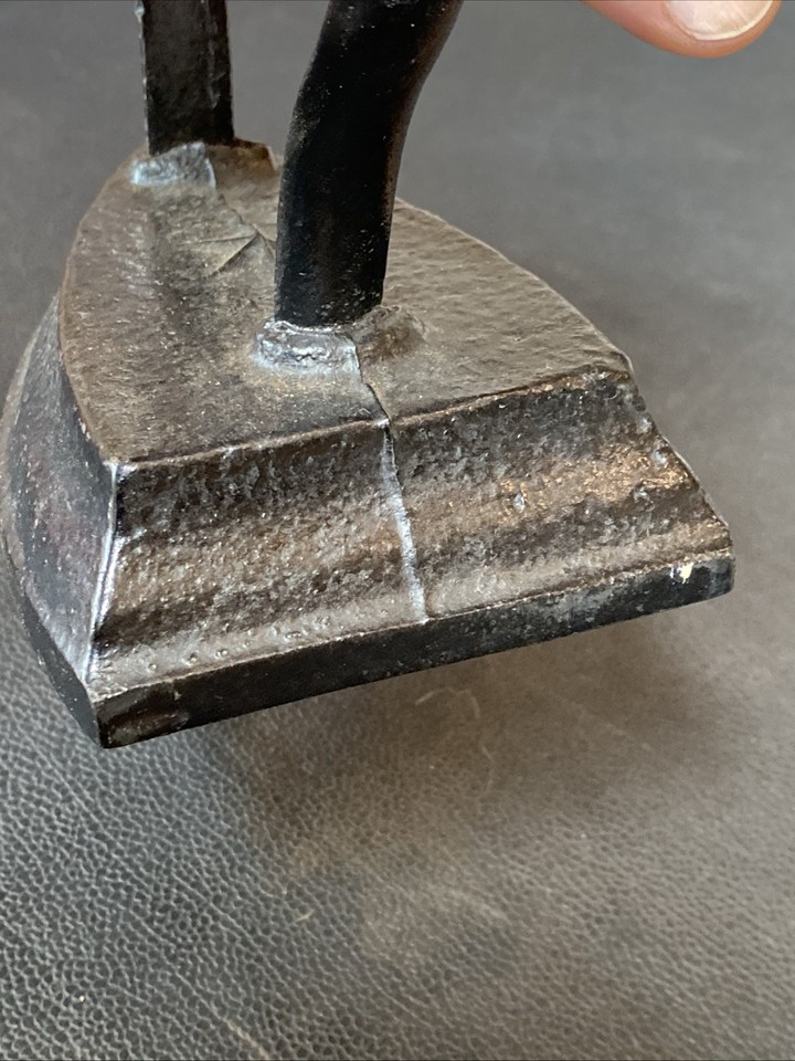 Antique STAR SYMBOL MARK NO 6 Center Mold Line Seam Primitive Cast Sad ...