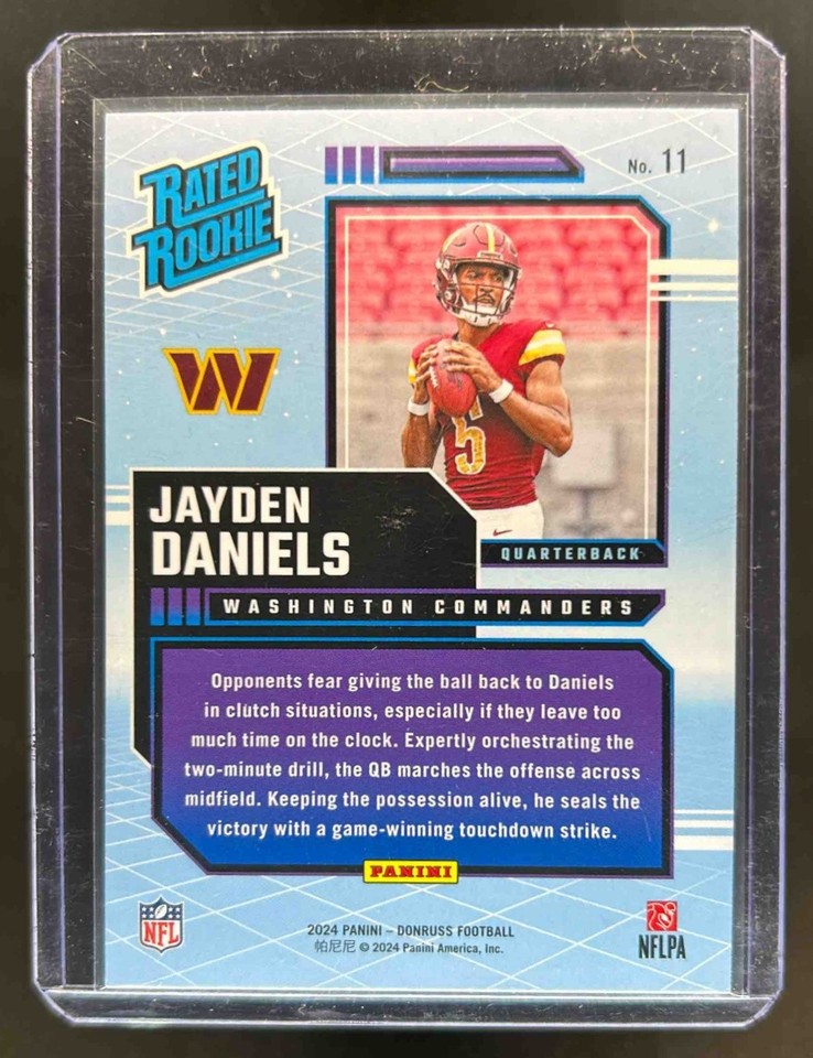2024 Donruss Jayden Daniels Retro Rated Rookie #11 Commanders | eBay