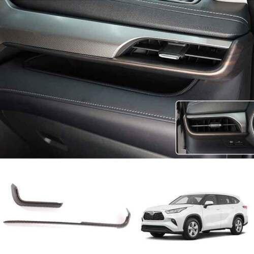 Wood Grain Middle Console Dashboard Strip Trim For Toyota Highlander ...