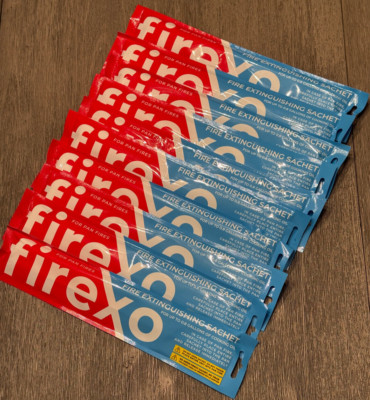 10 Pack Firexo Cooking Pan Fire Extinguisher Sachets - Fire Blanket ...