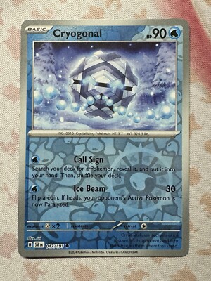 Pokémon TCG Cryogonal 047/191 Sv08: Surging Sparks Reverse Holo | eBay