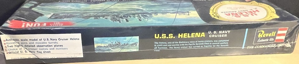 Revell 1998 Commander Series U.S.S. Helena US Navy Cruiser Model Kit ...