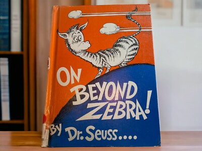 Vtg On Beyond Zebra Story By Dr. Seuss 1955 Hardcover Banned Book Good ...