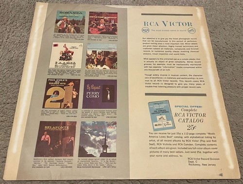 RCA Victor Paper Inner Sleeve ONLY for 12" Record 21-112-1-43 Vintage ...
