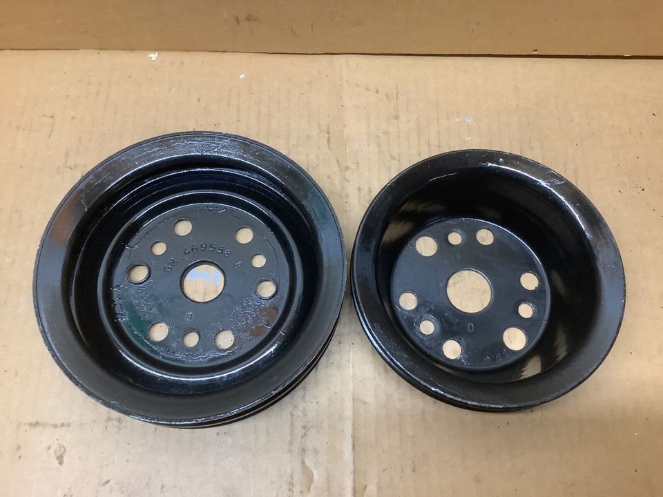1975-1982 C3 Corvette Crankshaft & Power Steering Pulley SBC 346290AB ...