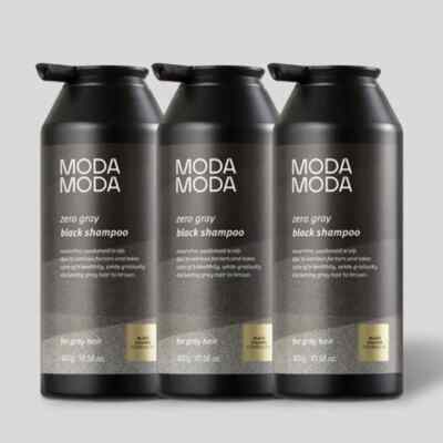 ModaModa Zero Gray Black Shampoo 300g x 3ea / Darkening Gray Hair / K ...