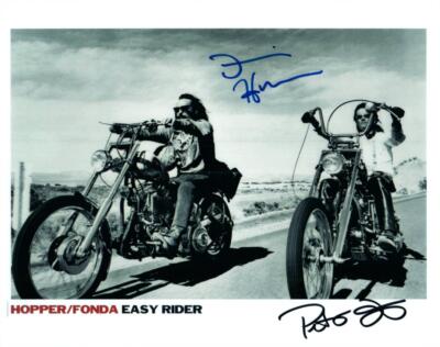Dennis Hopper Peter Fonda signed 8x10 Photo with COA autographed Pic ...