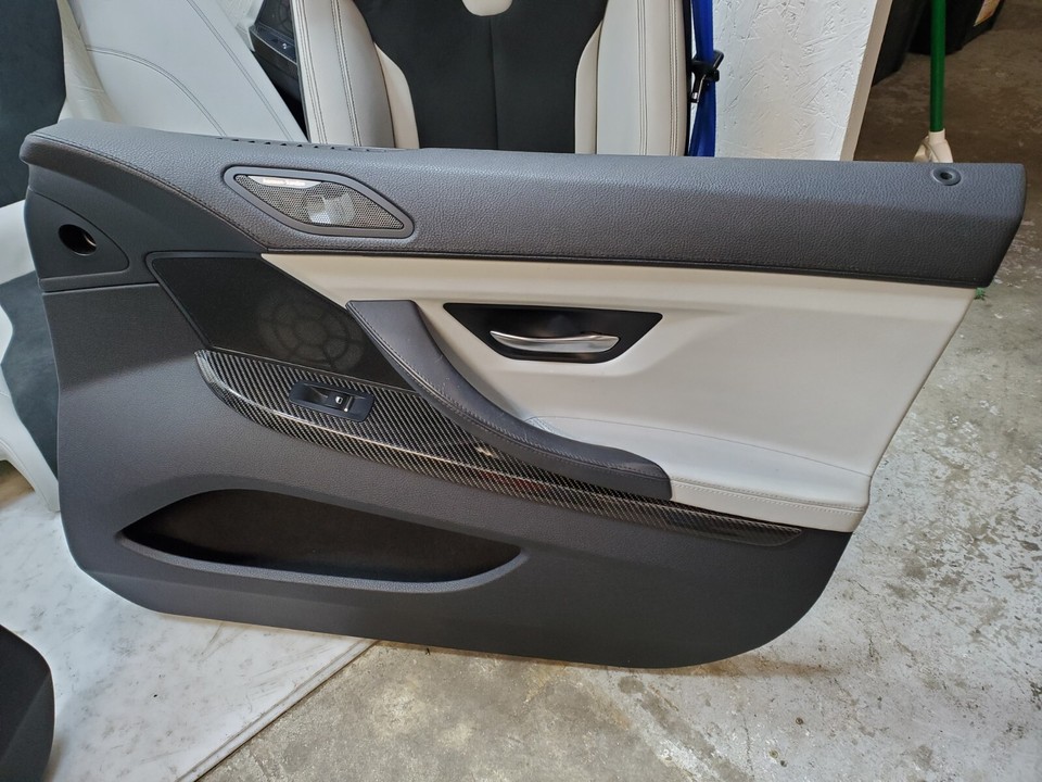 12-18 OEM BMW F06 M6 Merino Leather Silverstone 2 Interior Heated Seats ...