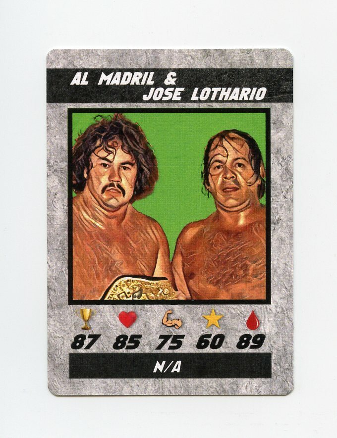 #TN04715 AL MADRIL & JOSE LOTHARIO Territory A Wrestling Card | eBay
