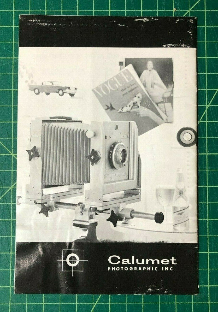 CALUMET 4X5 VIEW CAMERA SALES BROCHURE MANUAL GUIDE | eBay