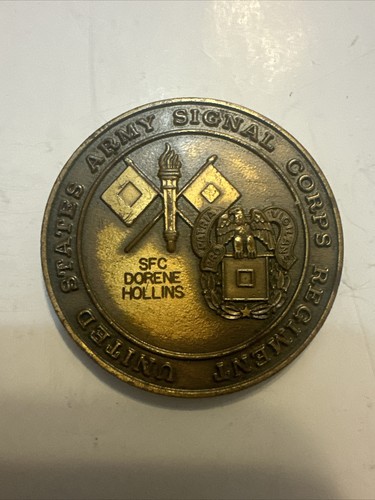 CSM United States Army Signal Corps Regiment Coin 1.5" DIA C-3 | eBay