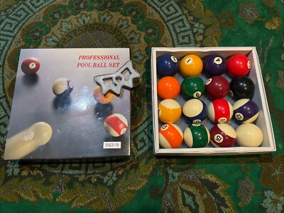 PROFESSIONAL POOL BALL SET Standard 2 1/4” | eBay