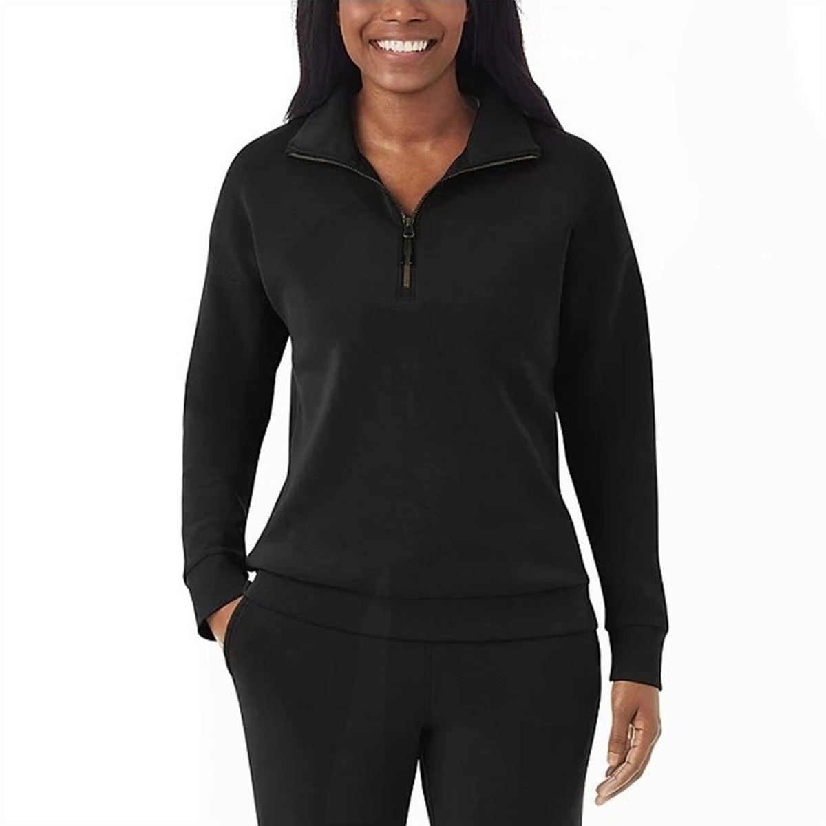 MEMBER'S MARK WOMEN'S QUARTER ZIP PULLOVER ~MULTIPLE COLOR MEMBER'S MARK WOMEN'S QUARTER ZIP PULLOVER ~MULTIPLE COLOR